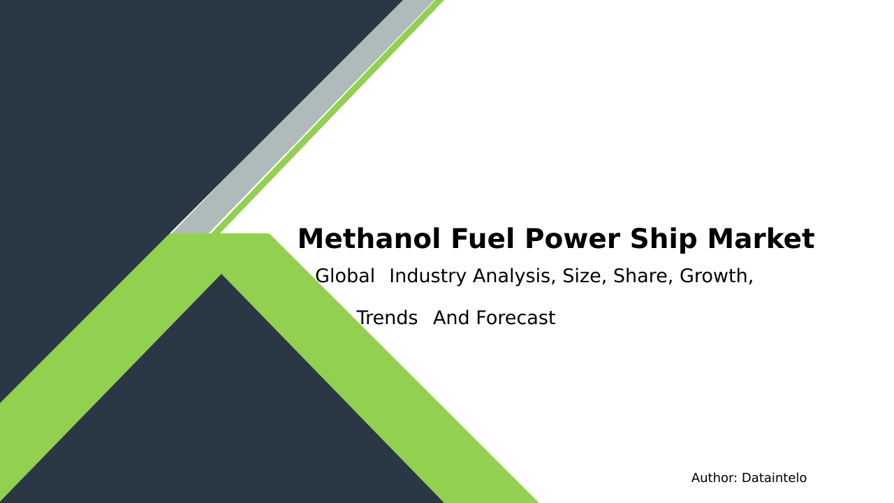 Methanol Fuel Power Ship Market Report Global Forecast From 2025 To 2033